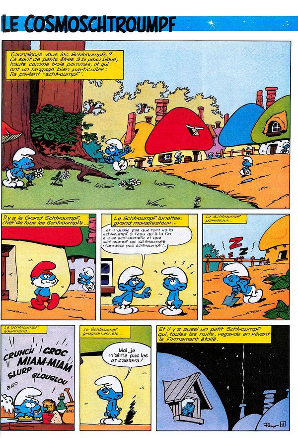 Astrosmølfen (historie) - ComicWiki
